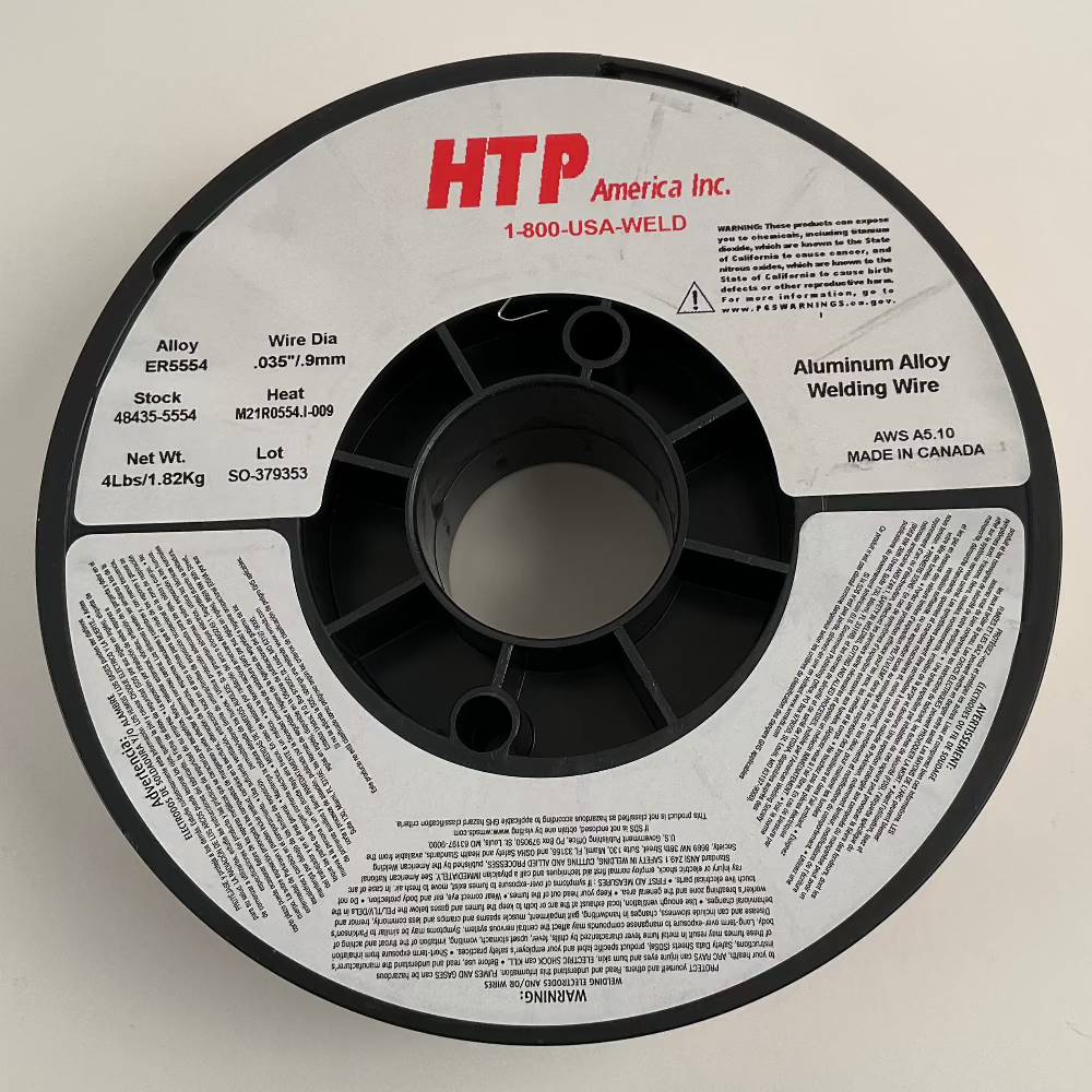 ER5554 Aluminum MIG Welding Wire, 4 Lb, 8" Spool – HTP AMERICA INC ...