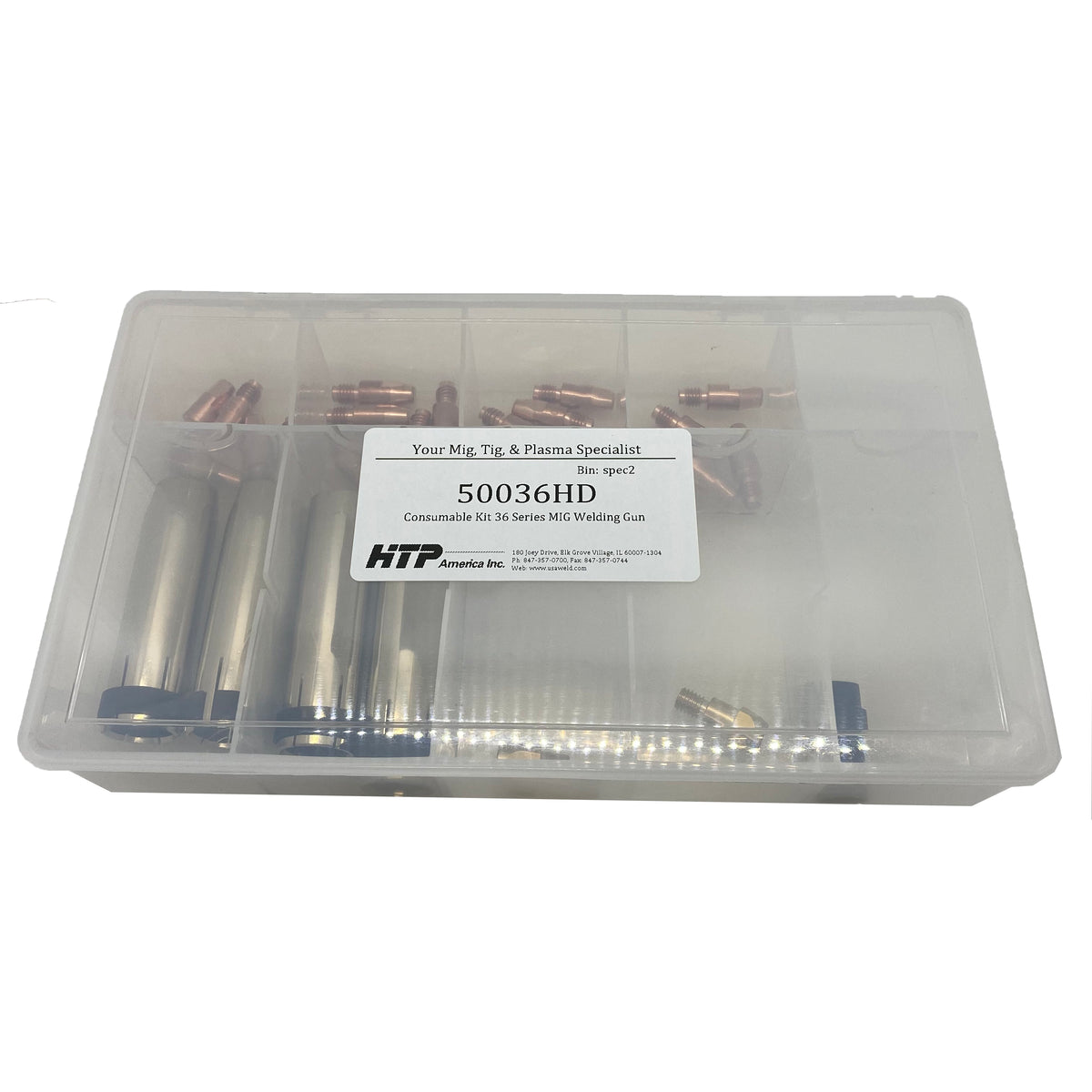 Heavy-duty consumable kit for the HTP America® 36 Series MIG welding g ...